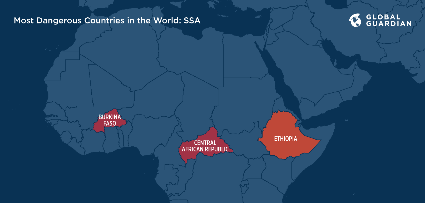 The Most Dangerous Countries in the World by Region (2025)