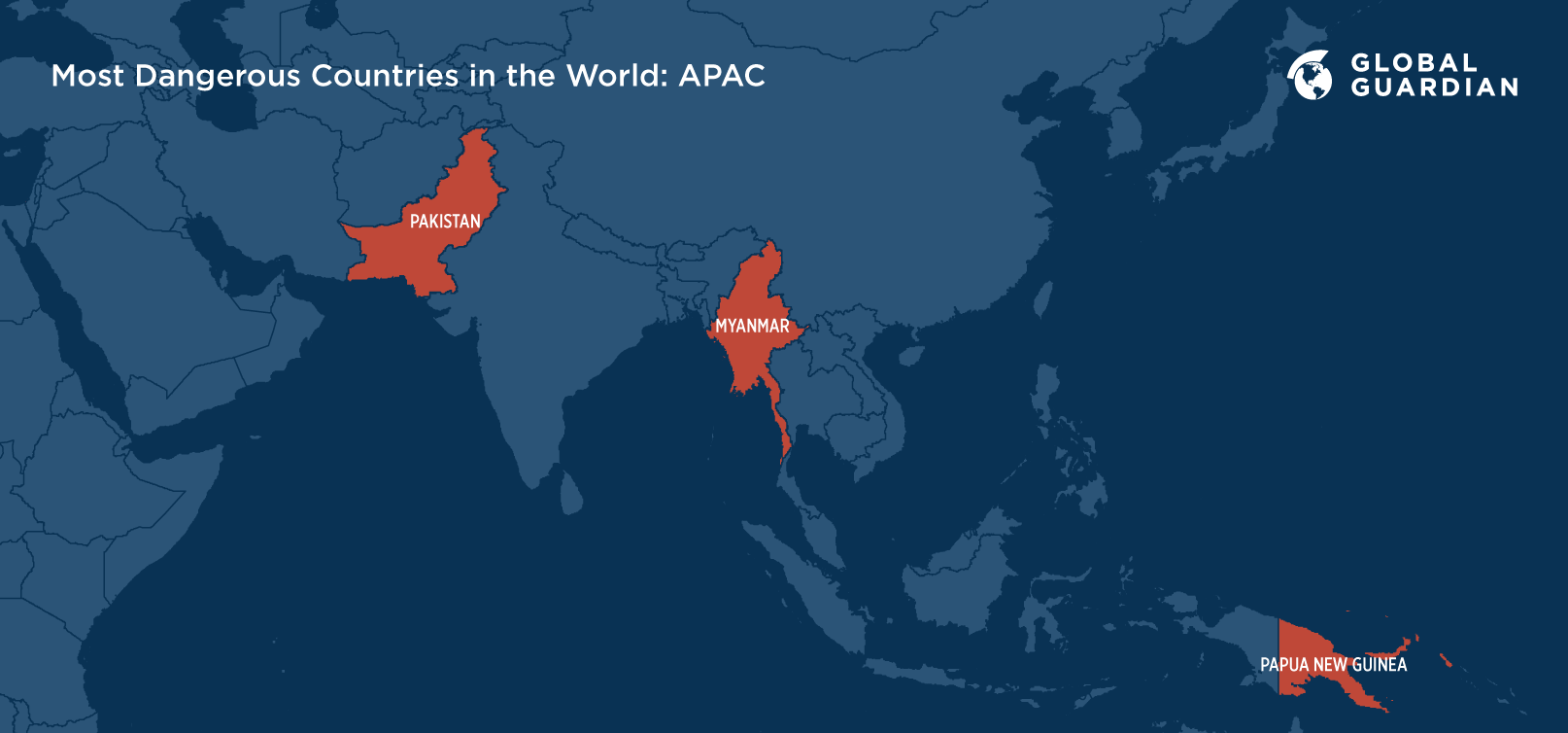 The Most Dangerous Countries in the World by Region (2025)